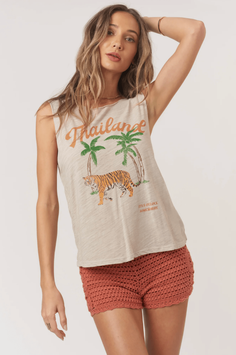 Thailand Raw Linen Tank Top - Sincerely Betty